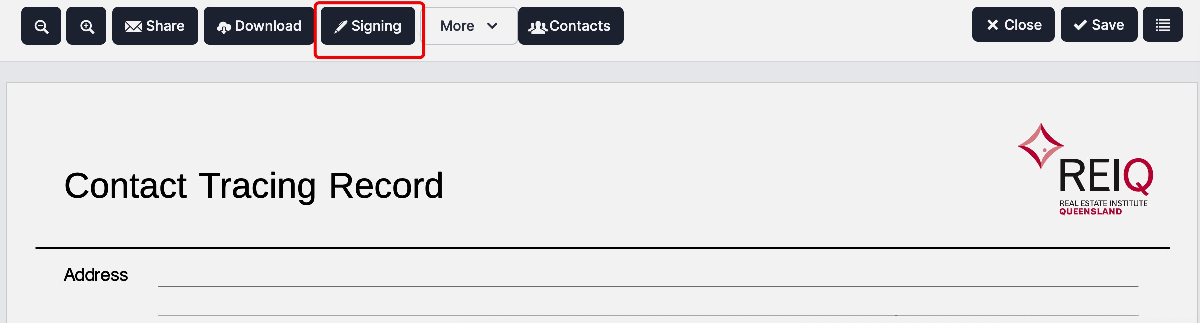 Electronic Signing Options | REI Forms Live